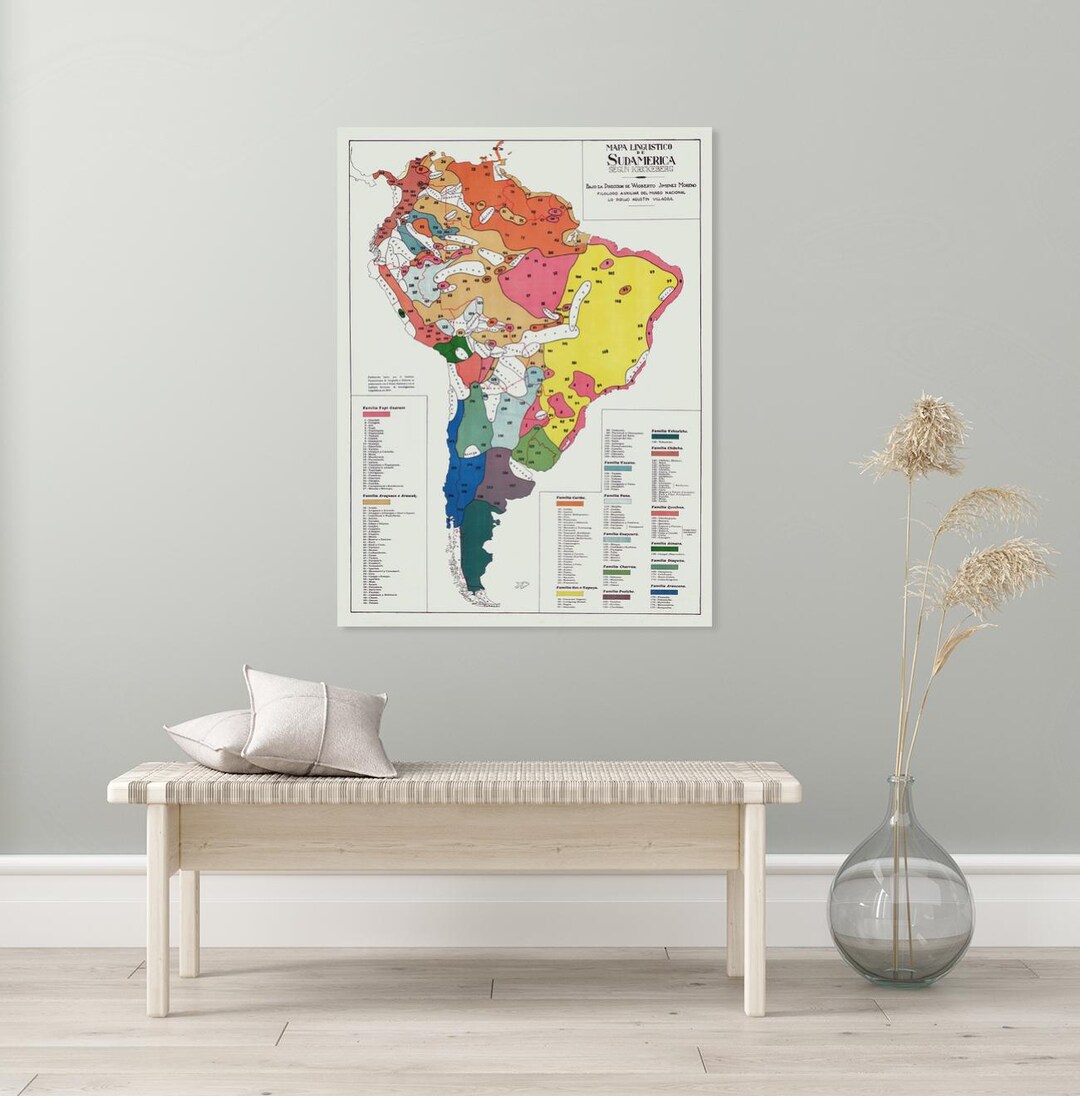 Indigenous Language Map of South America Linguistic Anthropology ...