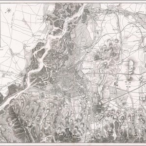 1808 Map of Vienna Austria Historical European Geography Vintage ...