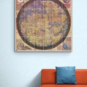 Fra Mauro World Map Mappa Mundi – Medieval Cartography Depicting 15th ...