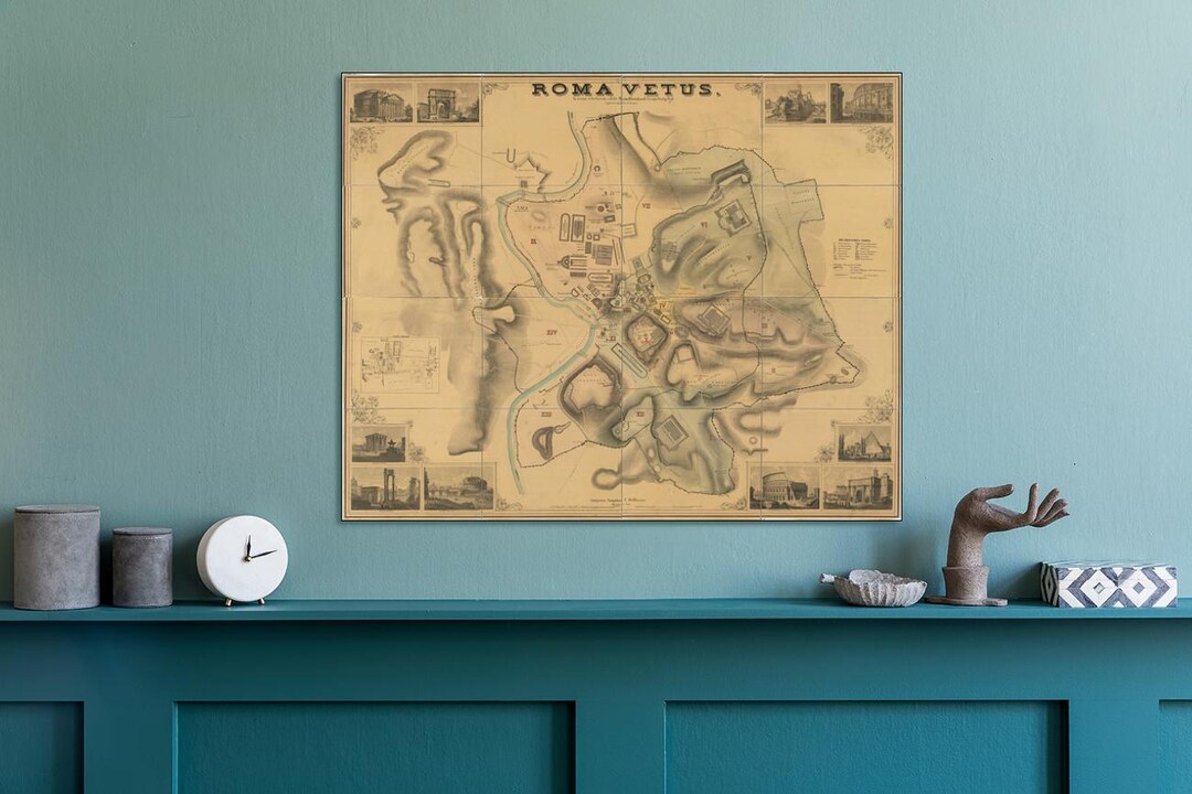 Massive Map of Ancient Rome Historical Ancient Roman Empire Geography ...