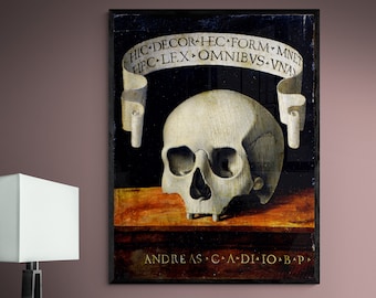 Morbid Skull Poster - Etsy