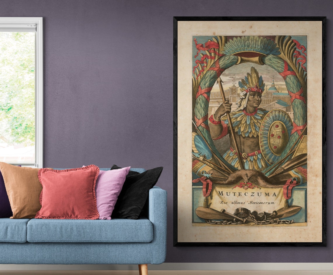 Montezuma Moctezuma II King Emperor of the Aztec Empire Tribe ...