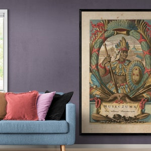 Montezuma Moctezuma II King Emperor of the Aztec Empire Tribe ...