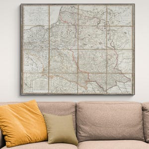 1807 Map of Poland and Grand Duchy of Warsaw – Napoleonic Era ...