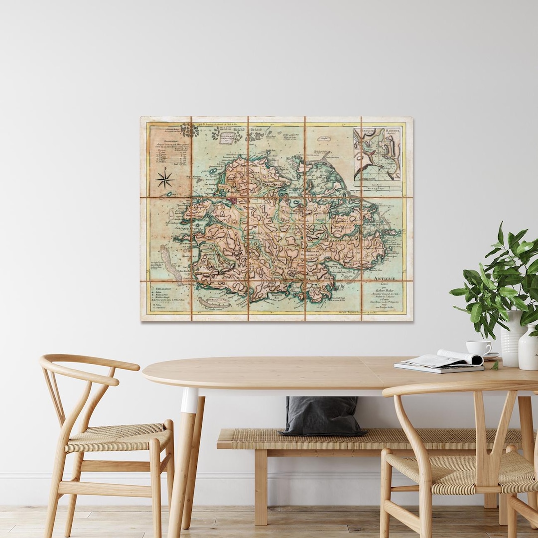 1779 Map of Antigua Caribbean Geography Antiguan History Cartography ...