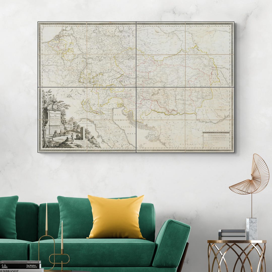 1792 Postal Map of the Habsburg Empire – Imperial Central Europe ...