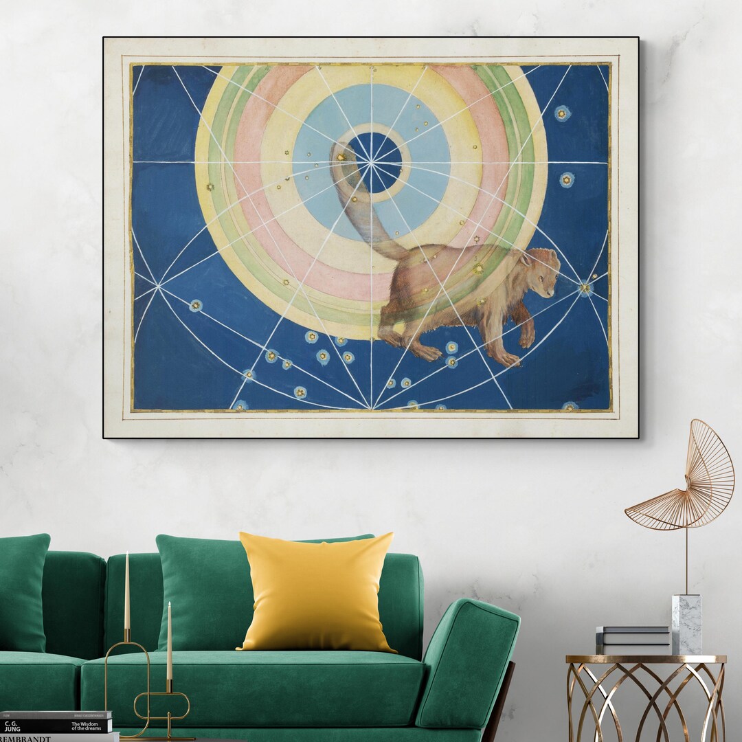 17th Century Ursa Minor Zodiac Illustration Star Sign Constellation ...