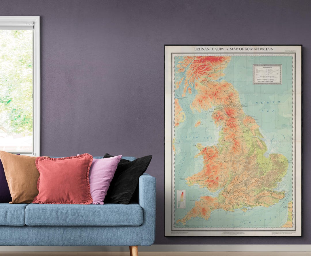 Map of Roman Britannia Historical Ancient Roman Geography British ...