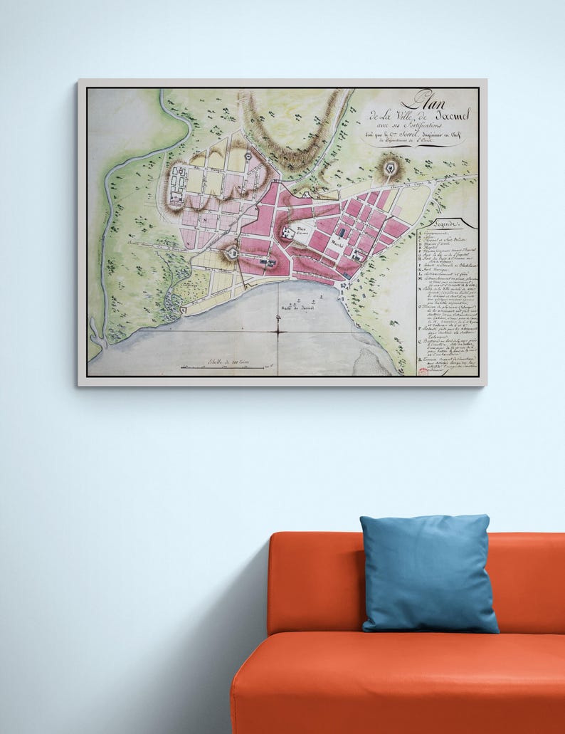1799 Map of Jacmel Haiti – Colonial-era Caribbean Port Map Showing ...