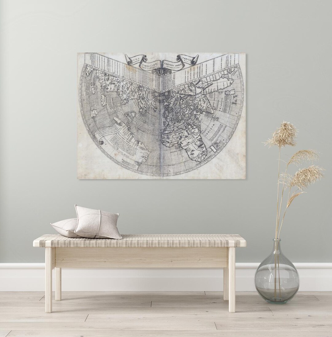 1507 Ruysch World Map Earliest Map to Show America New World Geography ...