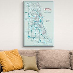 1927 Criminal Gang Map of Chicago Illinois – Prohibition Era ...