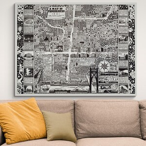 Pictorial Map of Poughkeepsie New York – Hudson Valley City – Streets ...