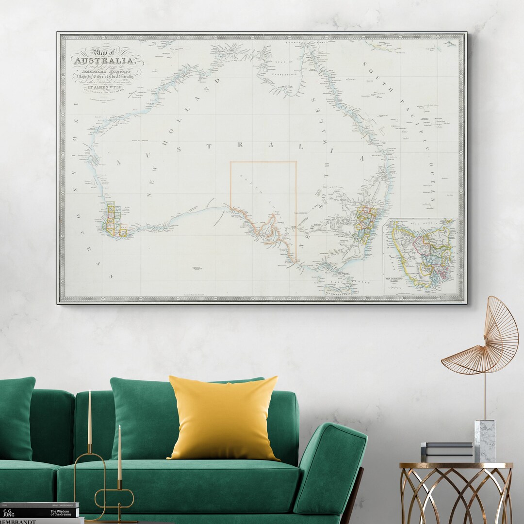 1838 James Wyld Map of Australia – Early 19th Century Cartographic ...