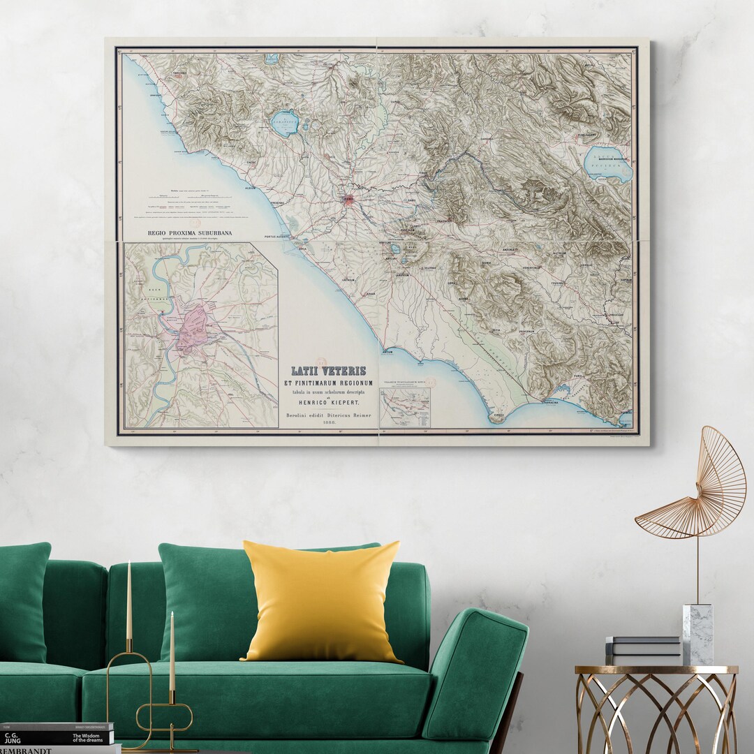 Map of Latium Capital City of the Ancient Roman Empire World History ...