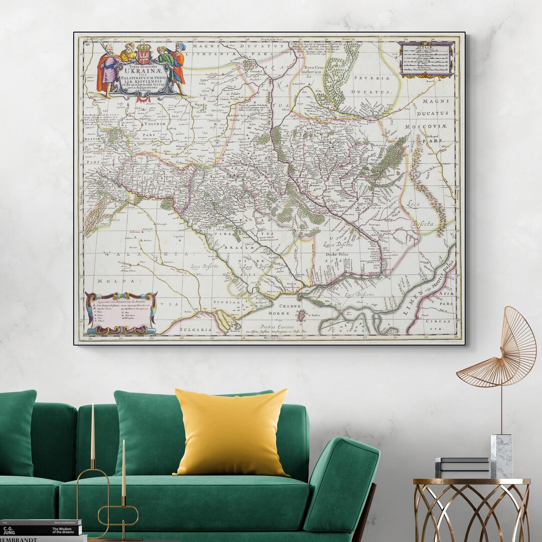 17th Century Map of Ukraine – Early Modern Eastern European Cartography ...