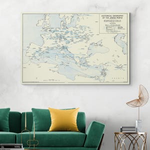 Map of Jewish History – Diaspora Map Showing Migration Patterns and ...