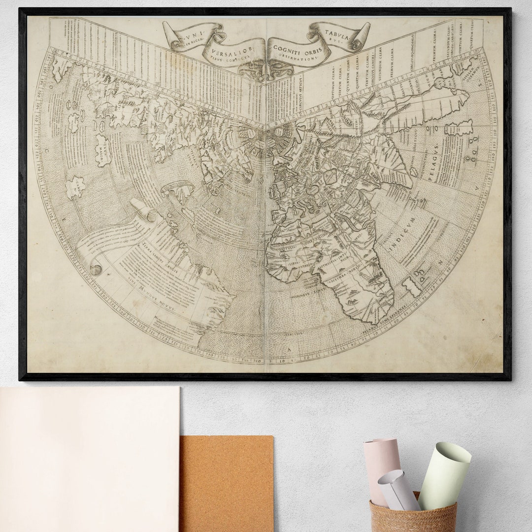 1507 Ruysch World Map Earliest Map to Show America World History ...