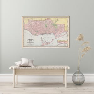 1896 Map of Toronto Ontario Canada Canadian Geography Cartography Decor ...