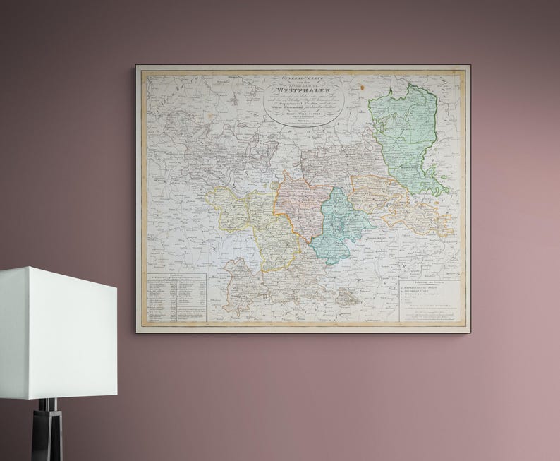 1809 Map of the Kingdom of Westphalia – Napoleonic-era Cartography ...