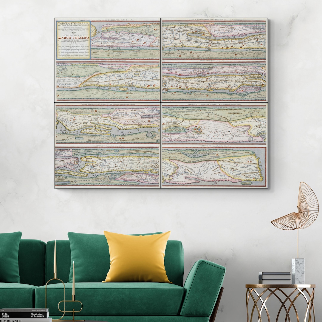 Tabula Peutingeriana Map of Roman Roads – Ancient Roman Empire ...