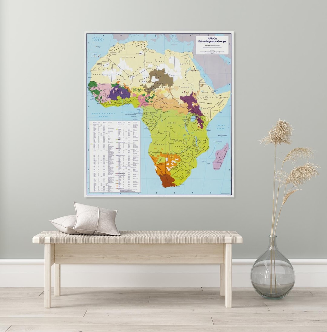 Ethnolinguistic Map of Africa African Languages and Ethnic Groups ...