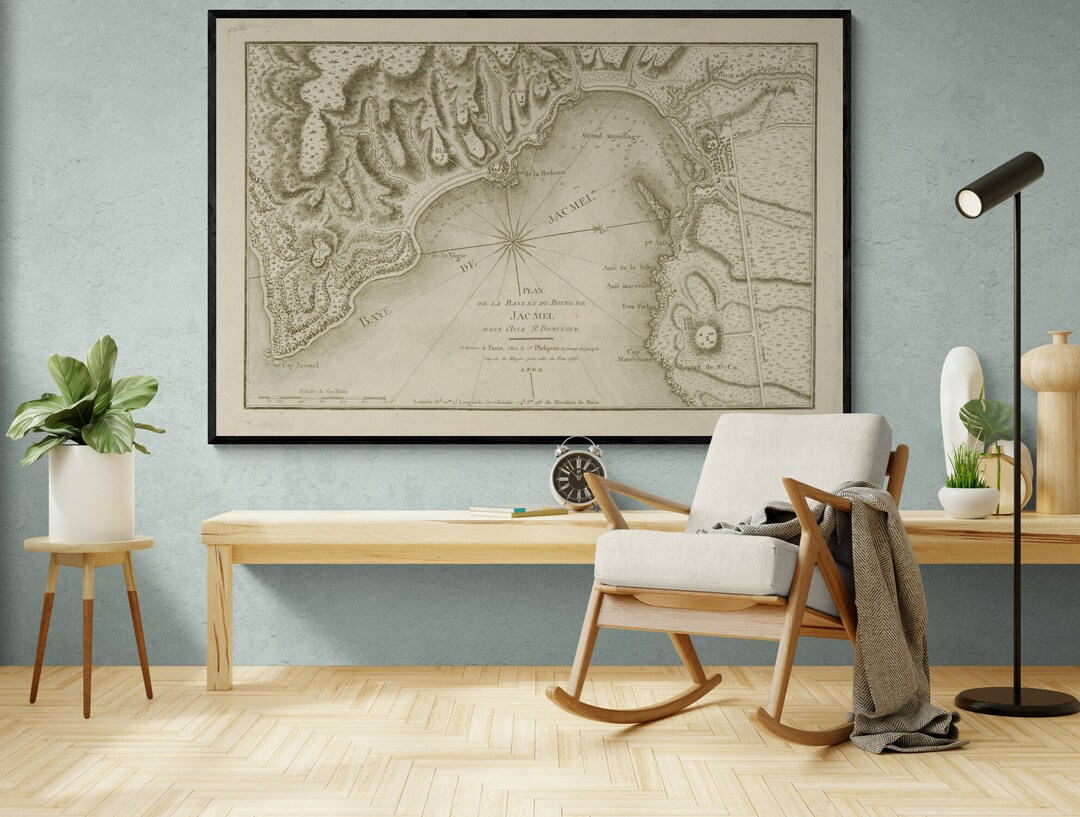 1786 Map of Jacmel Haiti Caribbean West Indies Haitian History - Etsy