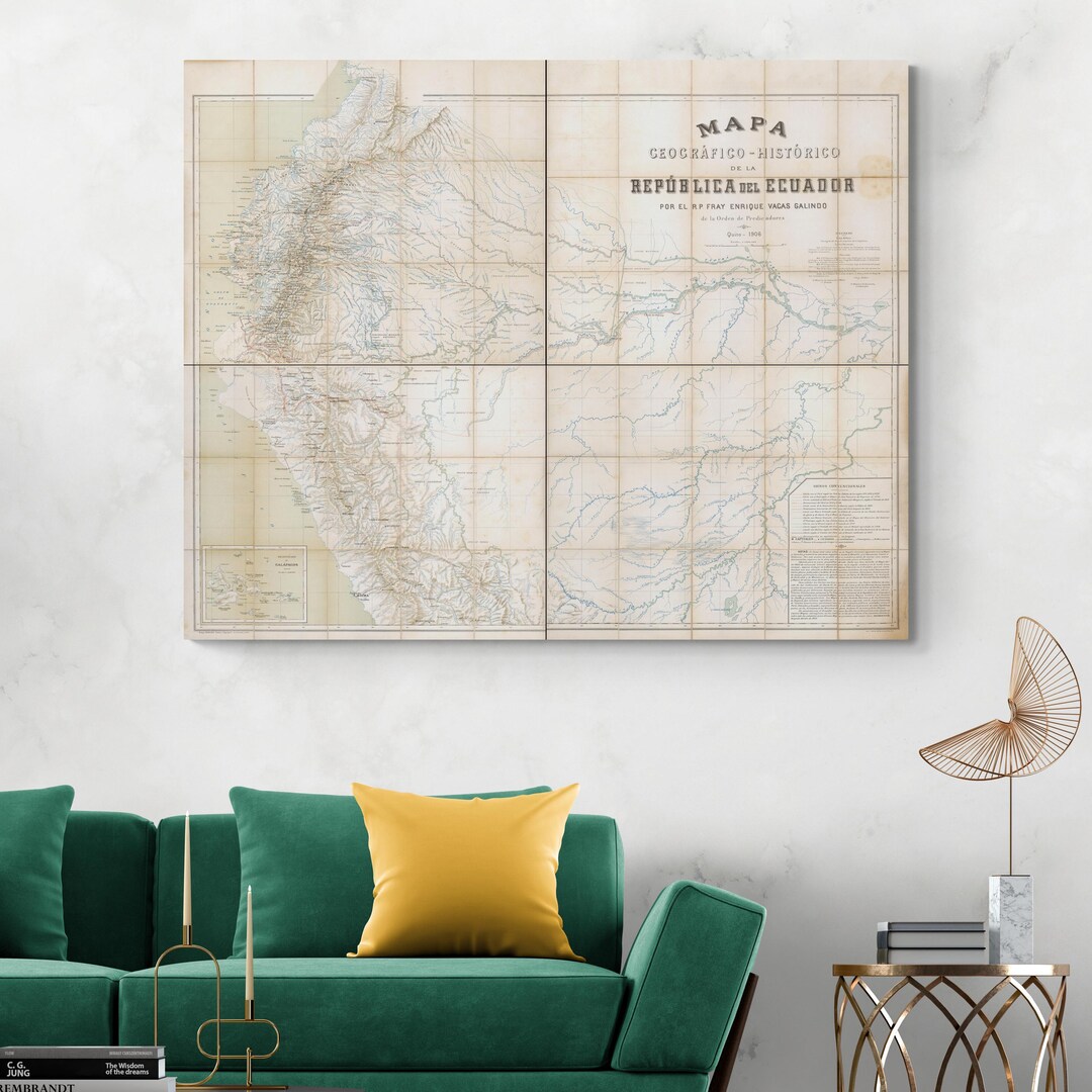 1906 Map of Ecuador – Historic South America Cartography Depicting ...