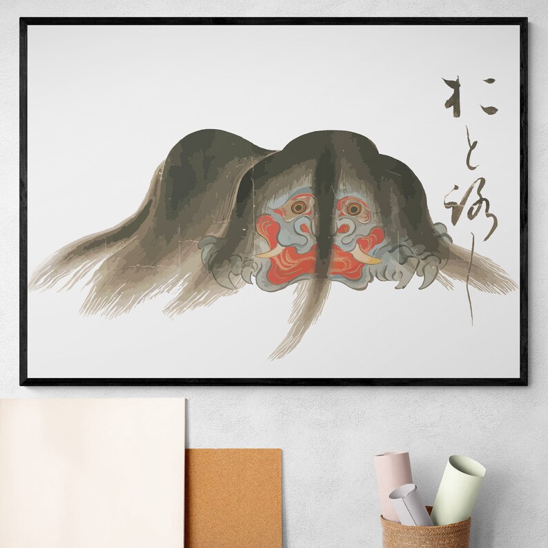 Otoroshi Yokai Oni Folclore japonés Mitología Espíritus - Etsy España