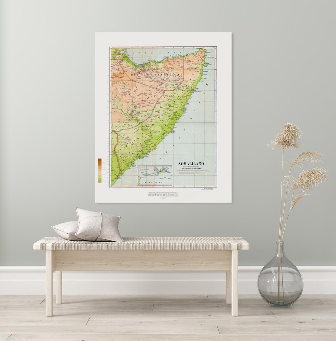 1919 Map of Somalia African Geography Somalian History Cartography ...