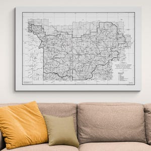 1938 Topographical Map of Apache National Forest Arizona – U.S ...