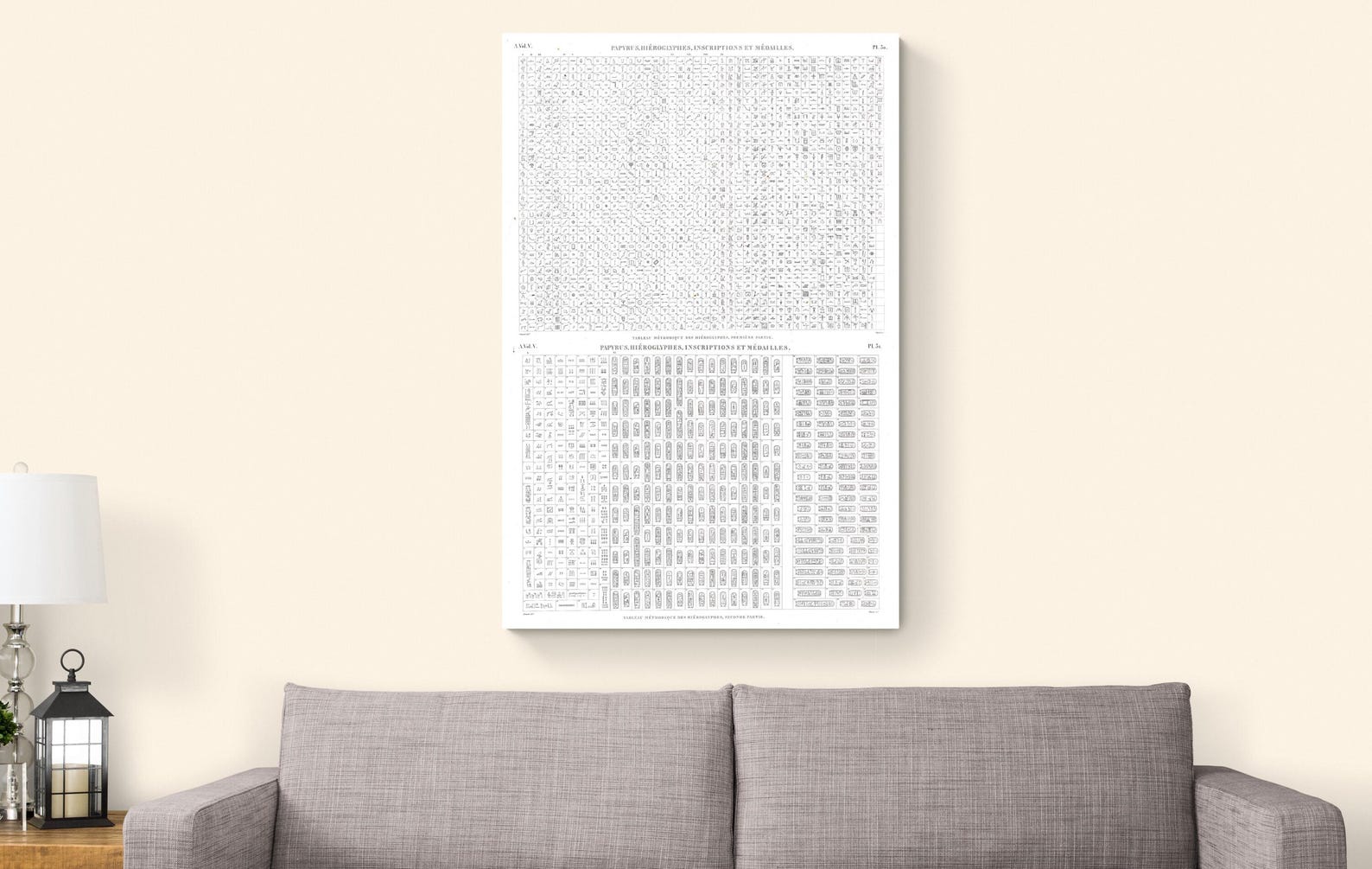 Egyptian Hieroglyphs Table – Historic Diagram of Ancient Writing System ...