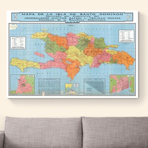 1938 Map of Hispaniola – Historic Cartography of Haiti and Dominican ...