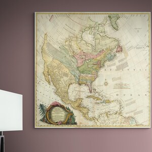 1762 John Rocque Map of North America – Detailed French and Indian War ...