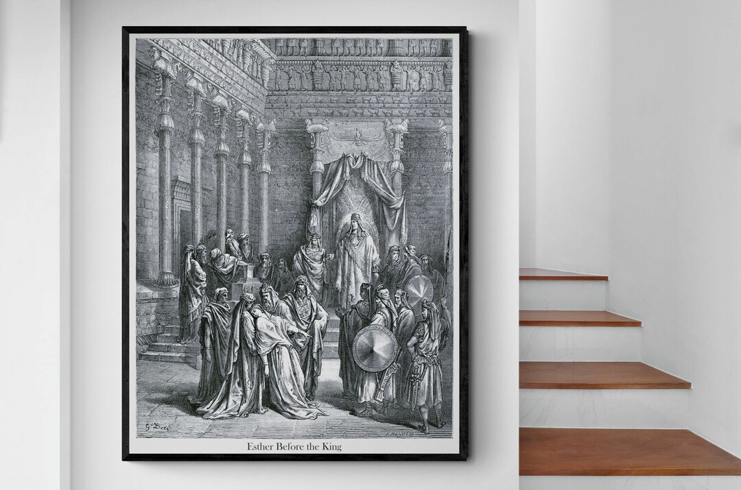 Esther Before King King Ahasuerus Gustave Dore Antique Christianity ...