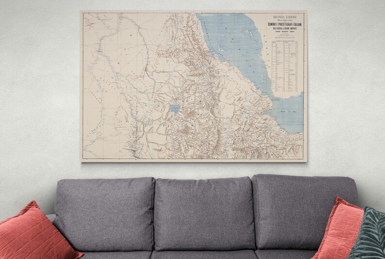 1896 Italian Military Map of the First Italo-ethiopian War – Historic ...