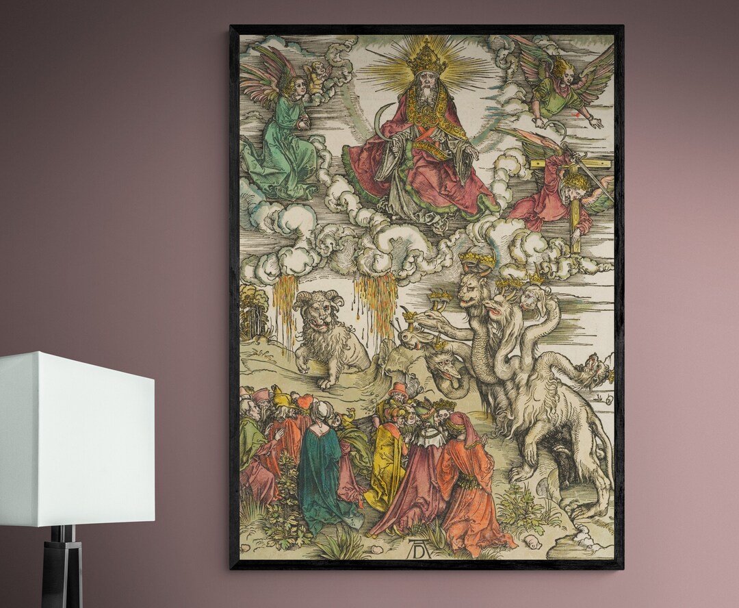 Beast With the Seven Heads and Beast With Lamb's Horns Albrecht Dürer ...