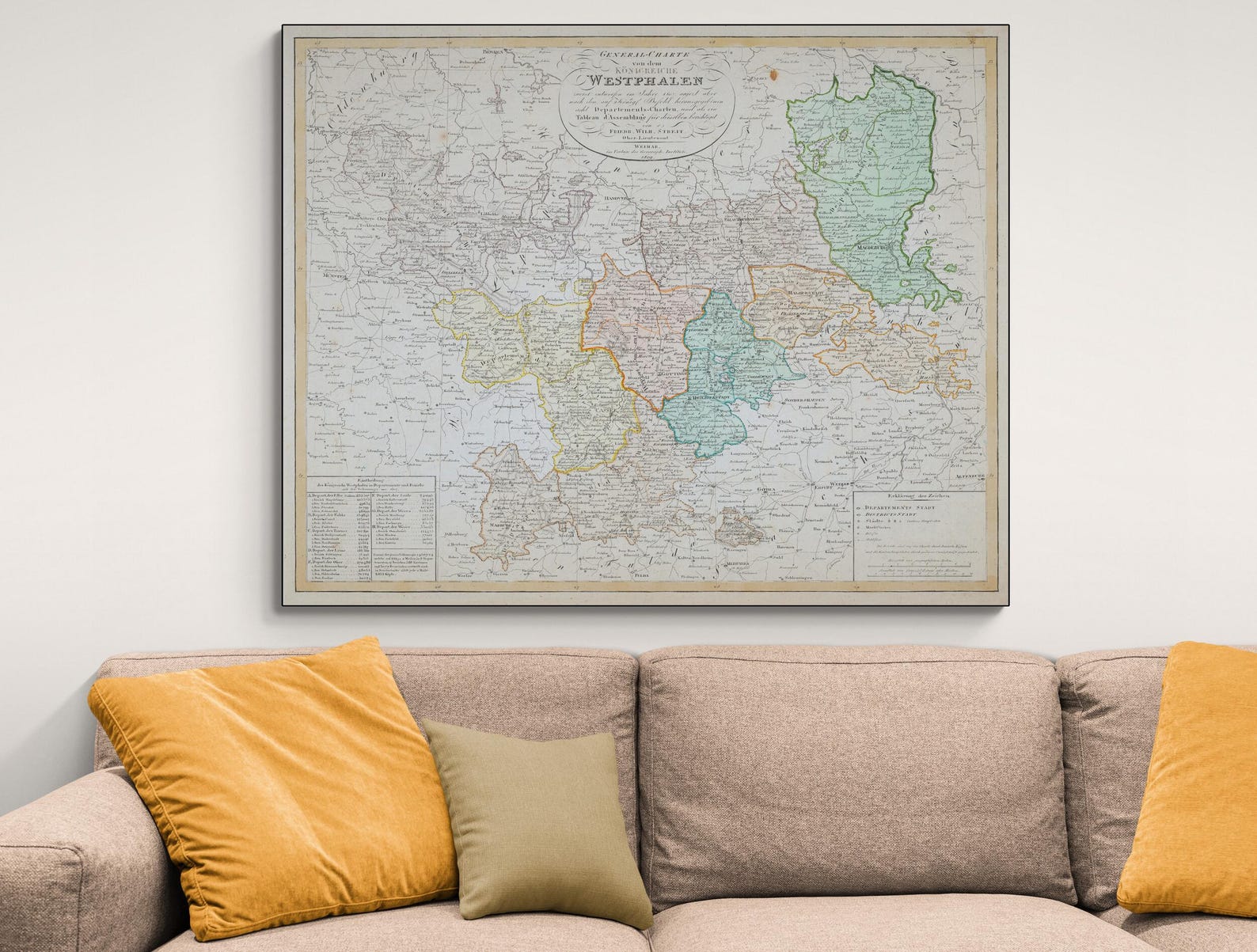 1809 Map of the Kingdom of Westphalia – Napoleonic-era Cartography ...