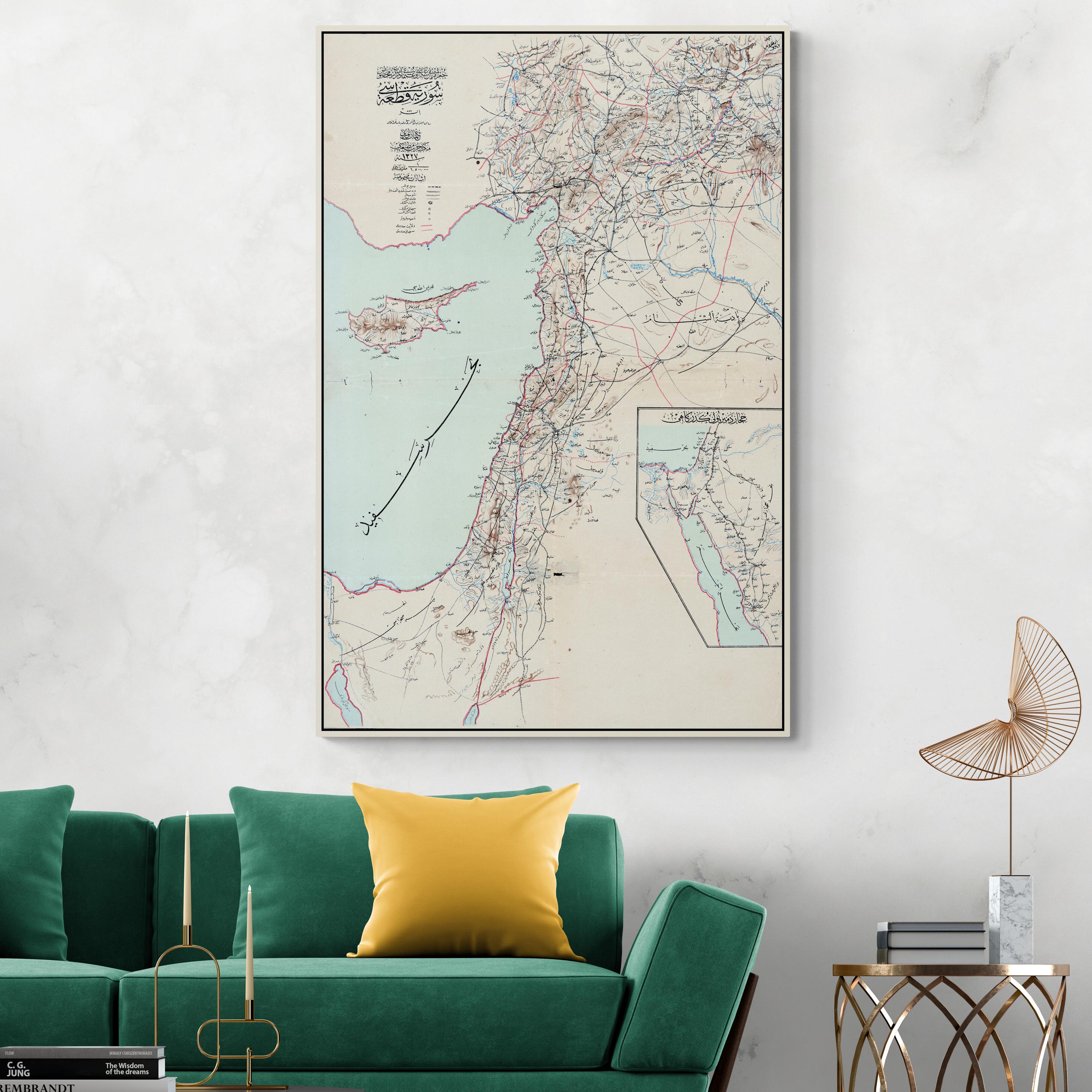 1911 Ottoman Military Map of the Levant – Historic Cartography of Syria ...