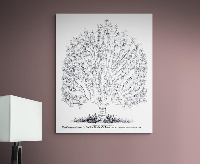 1878 Tree of Law Chart – Guide to Right and Wrong | Legal Morality ...