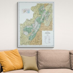 1970 Map of Monongahela National Forest, West Virginia – Topographic ...