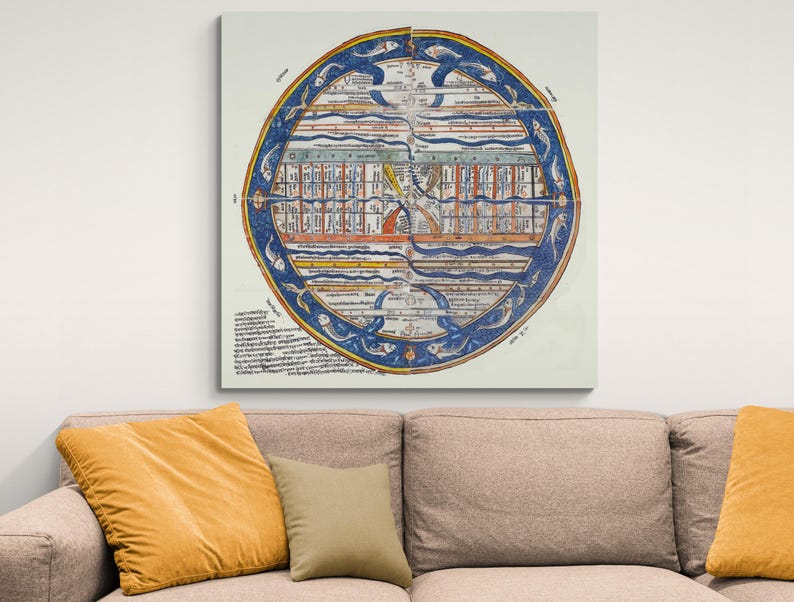Jain Dharma Map of the Universe – Eastern Cosmology Depicting Spiritual ...