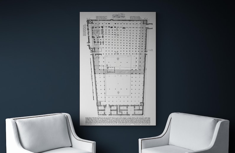 Architectural Floor Plan of Al-masjid Al-nabawi in Medina – Detailed ...
