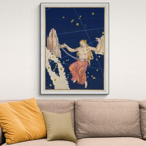 17th Century Andromeda Zodiac Illustration – Antique Star Sign ...