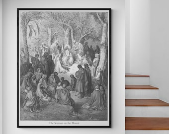 Sermon on the Mount Poster - Etsy