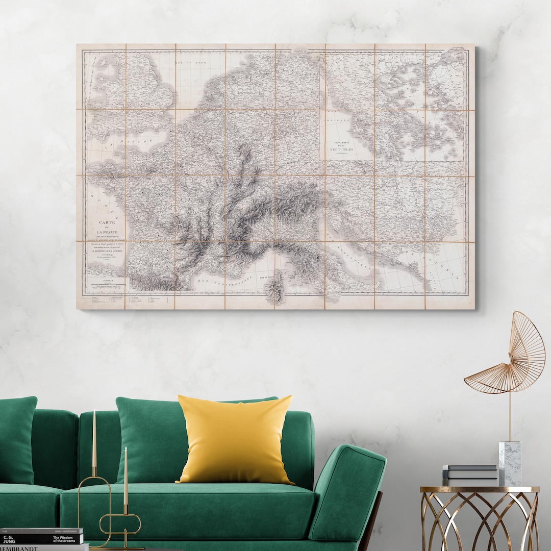 1811 Map of French Republic & First French Empire – Napoleonic Era ...