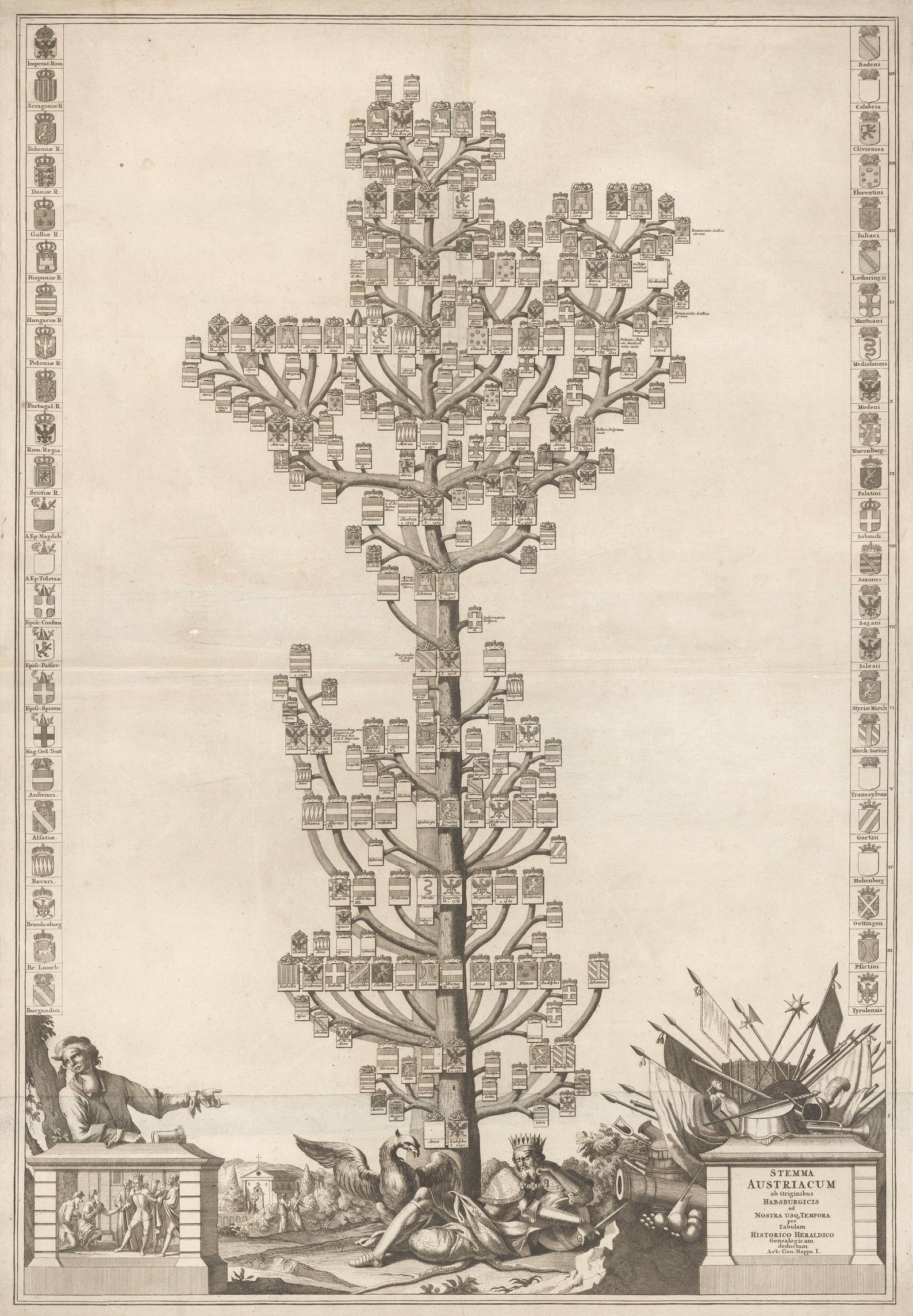 Genealogy Lineage Family Tree Chart of the House of Habsburg - Etsy