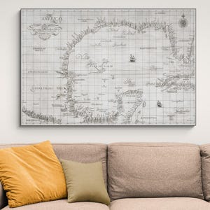 1646 Dudley Sea Chart – Baroque-era Nautical Map of Gulf of Mexico ...