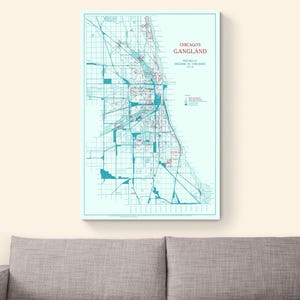 1927 Criminal Gang Map of Chicago Illinois – Prohibition Era ...