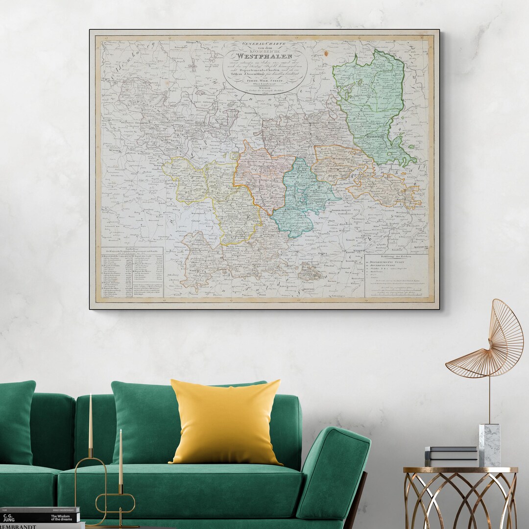 1809 Map of the Kingdom of Westphalia – Napoleonic-era Cartography ...