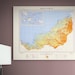 1953 Map of Sarawak and Brunei – British Borneo Map Showing Colonial ...